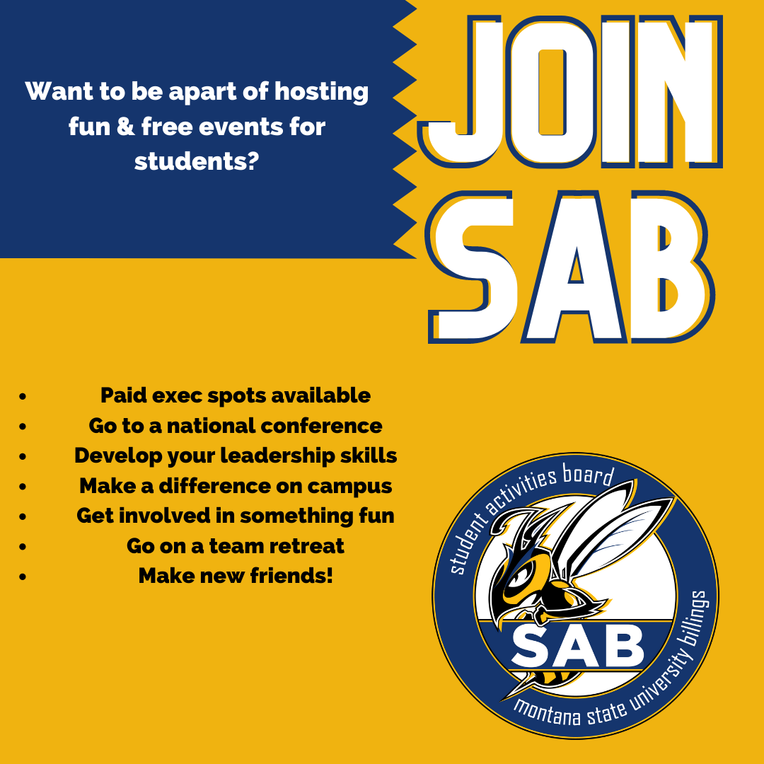 Student Activities Board (SAB) - MSU Billings | MSU Billings